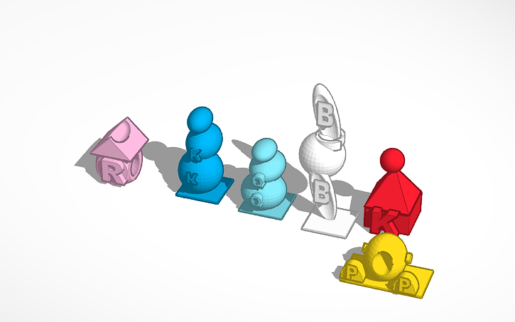3D design Chess pieces | Tinkercad