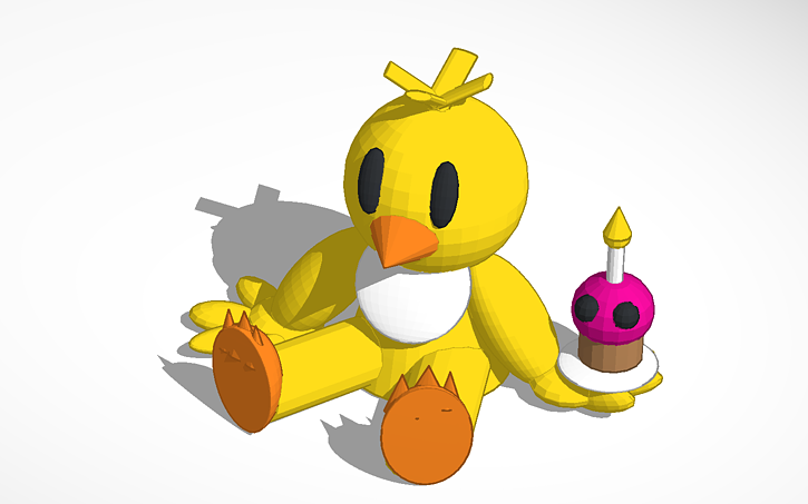 3D design Chica Chibi - Tinkercad