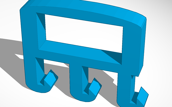 3D design Bag Holder - Tinkercad