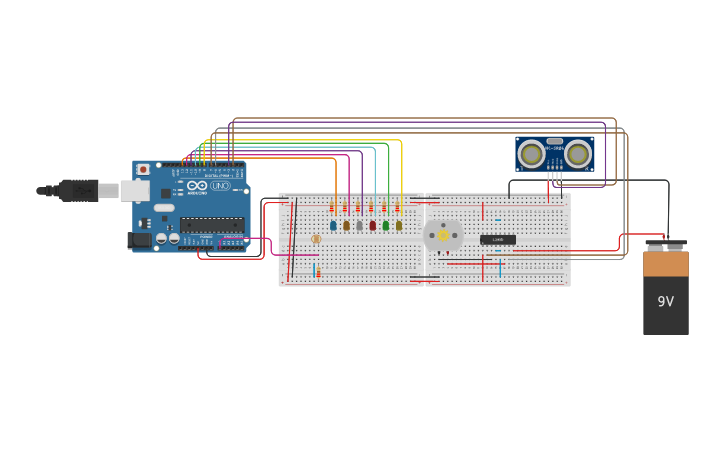 Circuit design Actividad_Formativa_Modulos - Tinkercad