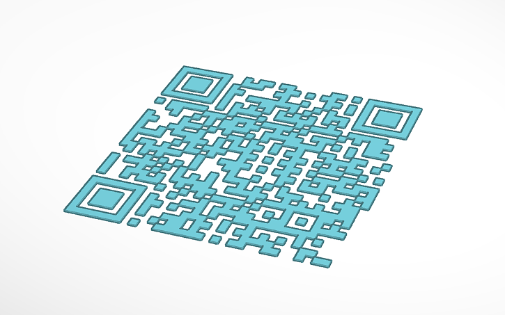3D design QR code | Tinkercad