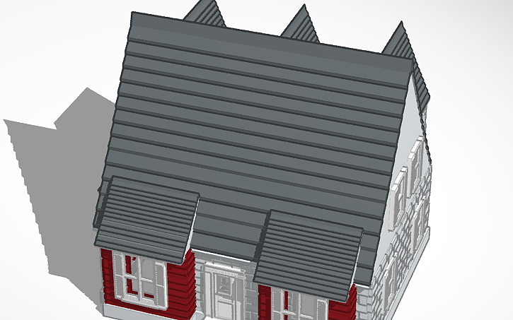 3d Design Stone Bungalow Ho Scale Tinkercad