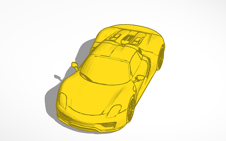 3D design Sports car - Tinkercad