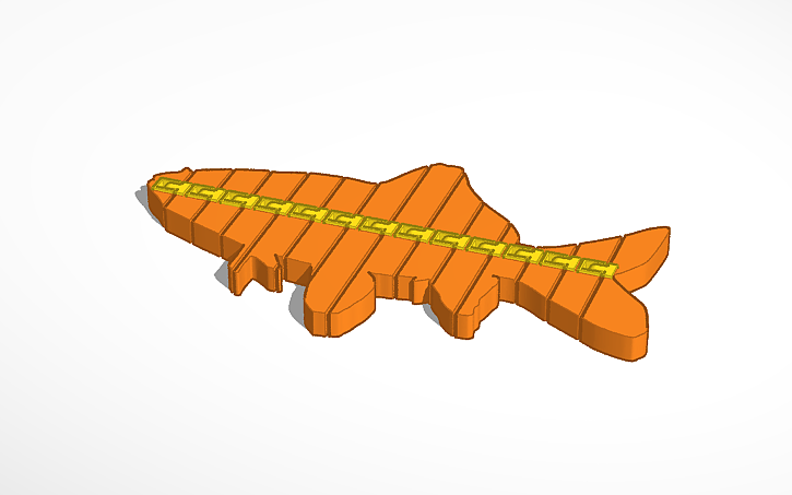 3D design Flexi Fish - Tinkercad