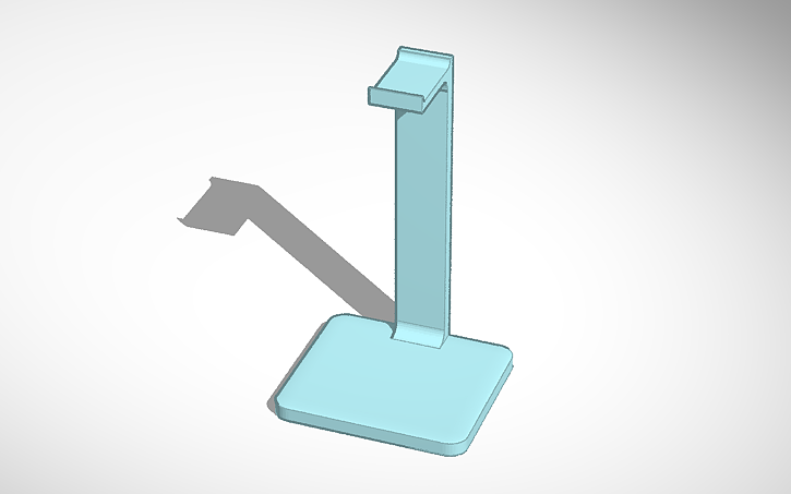 3D design Headphone Stand - Tinkercad