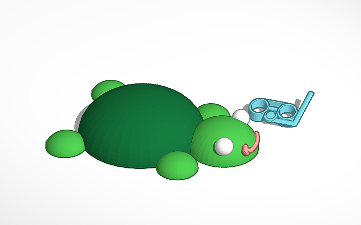 3D design Tom the turtle | Tinkercad