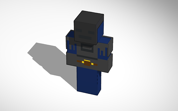 3D design Minecraft dungeons wither armor - Tinkercad 3D design Minecraft dungeons wither armor - Tinkercad