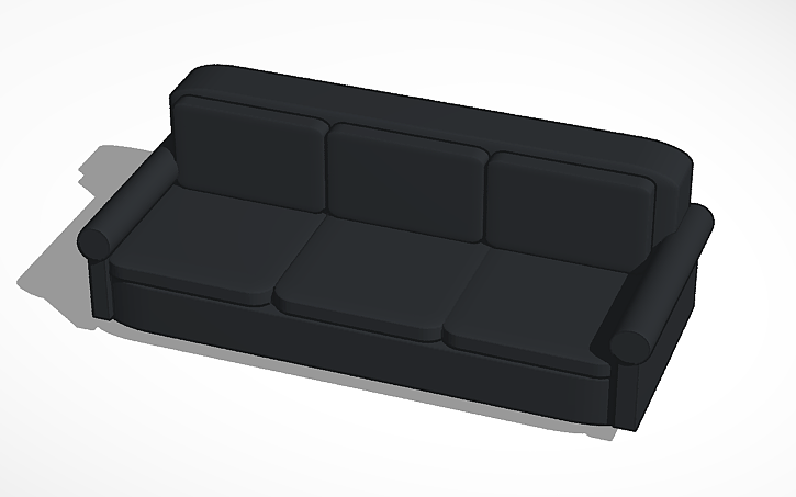 3D design couch - Tinkercad