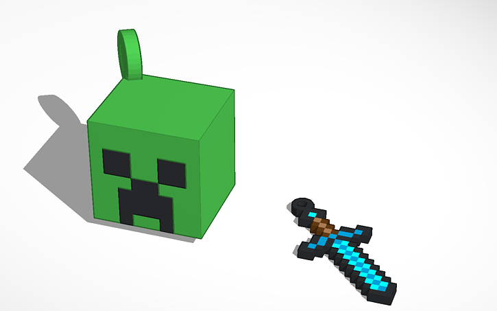 3D design Key-chains(Minecraft themed) | Tinkercad