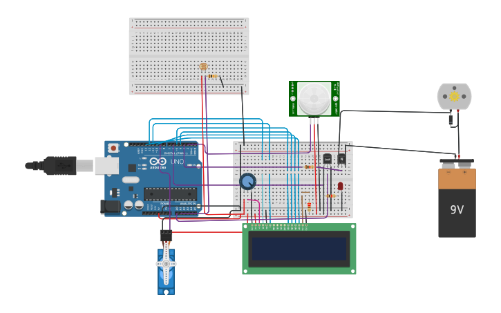 Circuit design Examen practico - Tinkercad