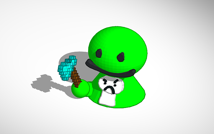 3D design Dream (Bob) Minecraft - Tinkercad