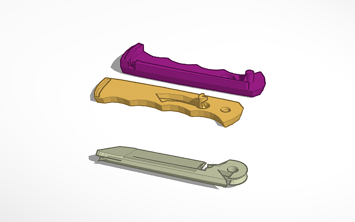 3D design Switchblade - Tinkercad