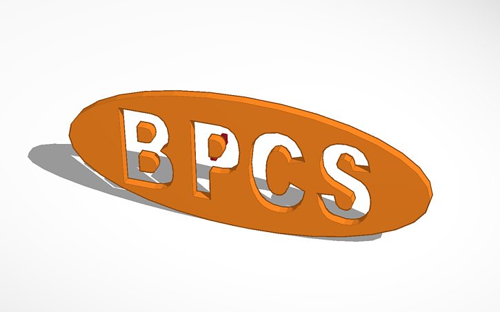 3D design BPCS oval | Tinkercad