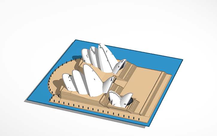 3D design Sydney Opera House - Tinkercad