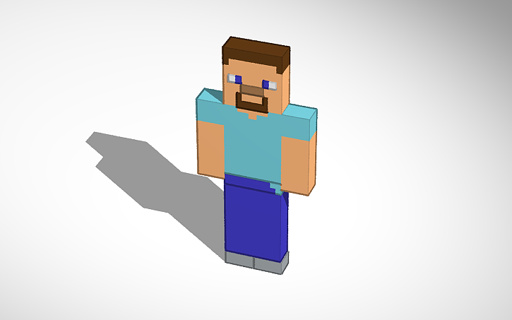 3D design MINECRAFT - STEVE | Tinkercad