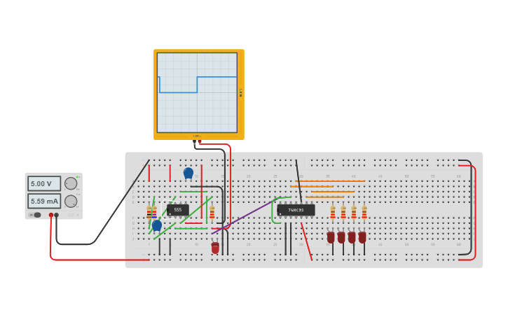 Circuit design digital circuit - Tinkercad