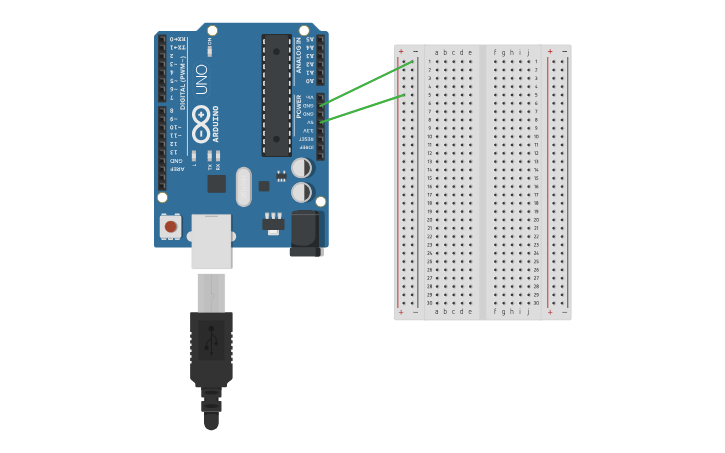 Circuit design Requerimiento 1, Desafio 4 Arduino - Tinkercad