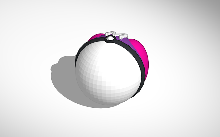 3D design Master ball - Tinkercad
