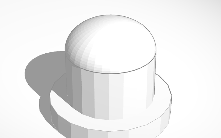 3D design push button - Tinkercad