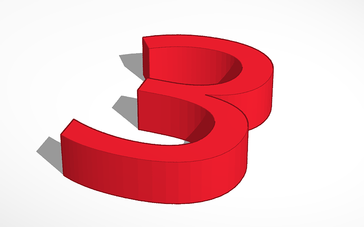 3D design number - Tinkercad