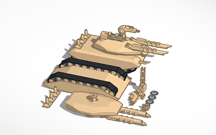 3D design Copy of M1A2 Abrams Tank, no longer | Tinkercad
