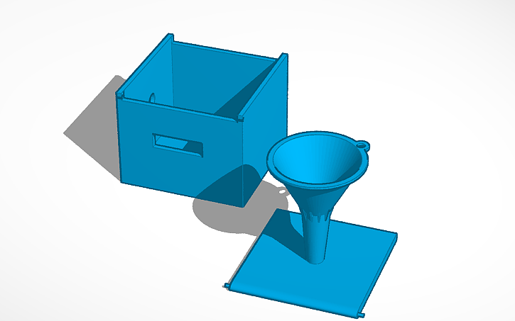 3D design Box - water quality monitor - Tinkercad