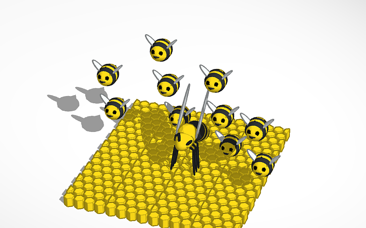 3D design bee hive | Tinkercad