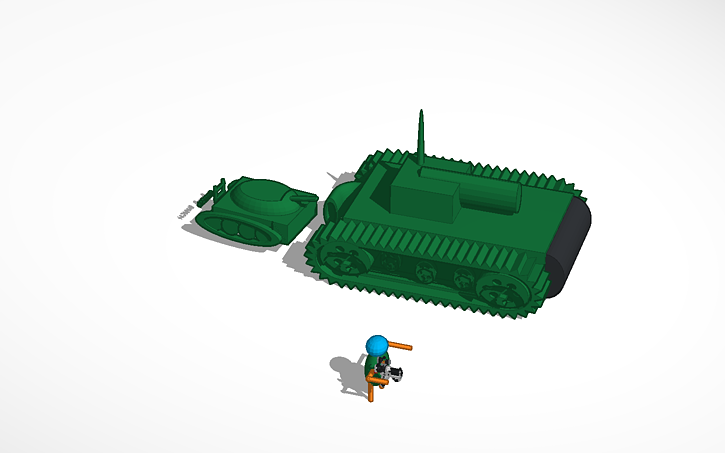 3D design TANK - Tinkercad