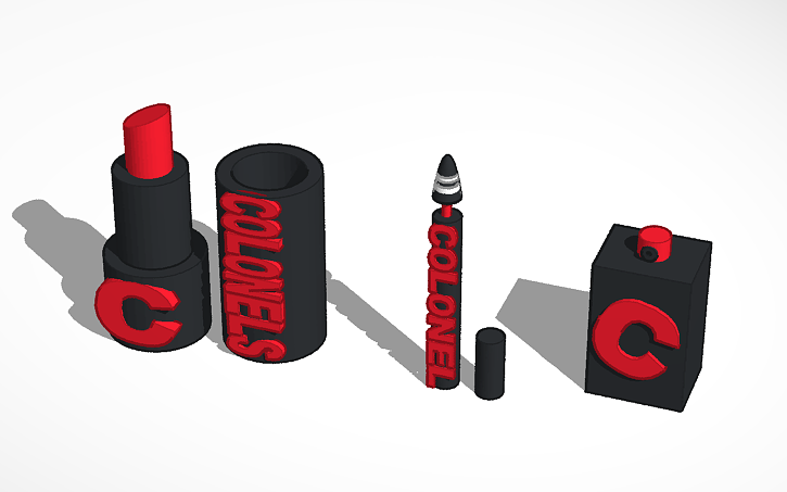 3D design makeup - Tinkercad