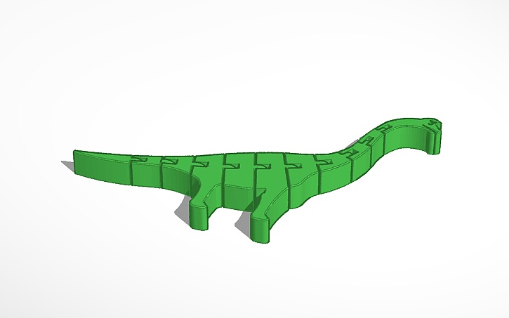 3D design flex dinosaur - Tinkercad