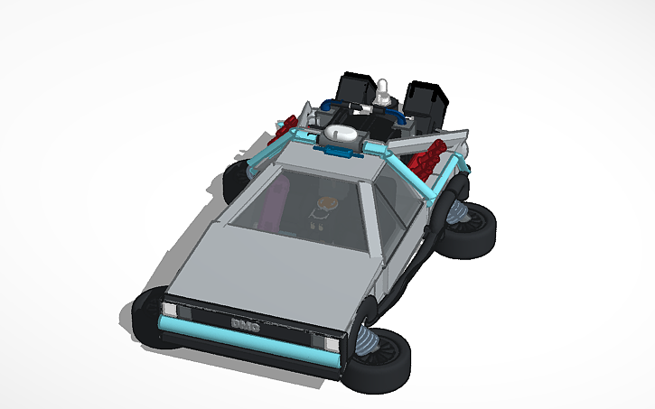 3D design BTTF delorian - Tinkercad