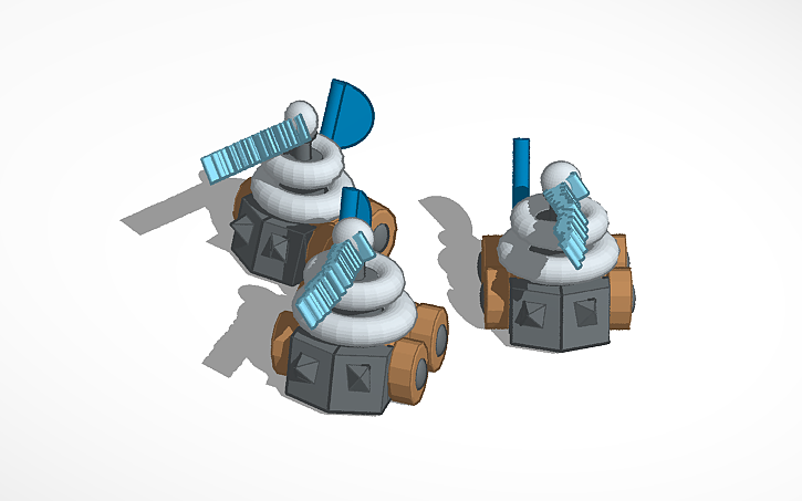 3D design CLASH ROYALE ZAPPİES - Tinkercad