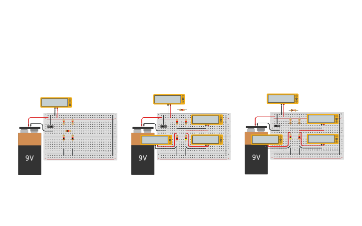 Circuit design Wheatstone Bridge - Tinkercad
