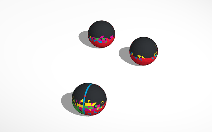 3D design Glitch Balls - Tinkercad