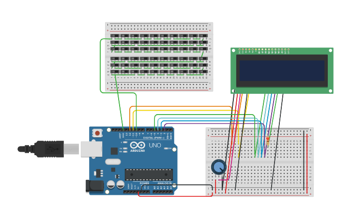 Circuit design Combonation lock - Tinkercad