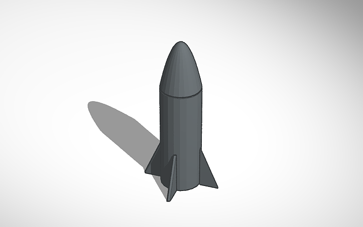 3D design Rocket Design #1 - Tinkercad