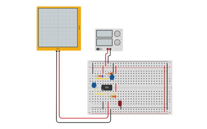 Circuit Design 555 Timer Tinkercad