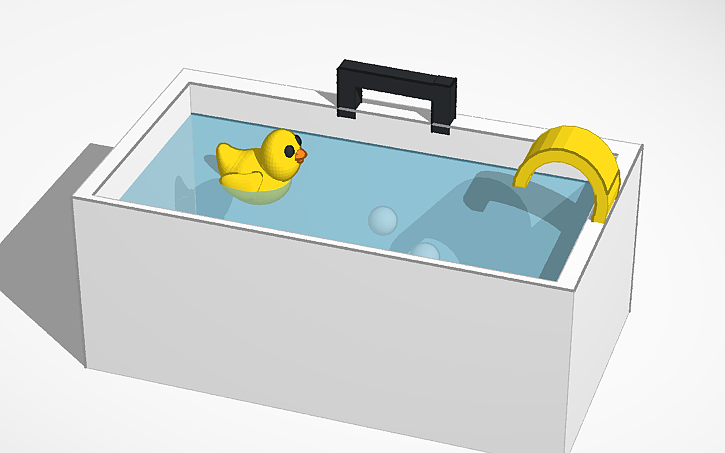 3D design bath - Tinkercad