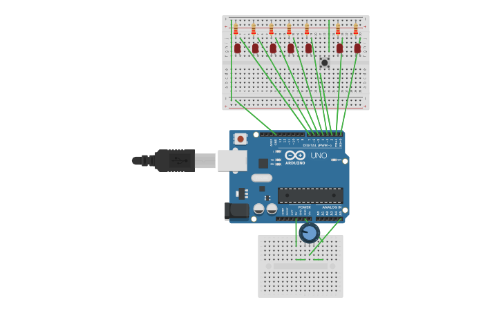Circuit design Lab 7 Exercise two | Tinkercad