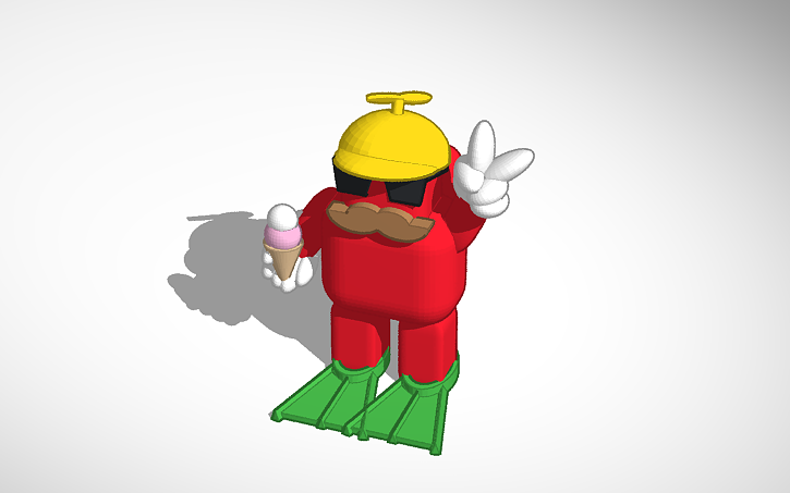 3D design gekke man | Tinkercad