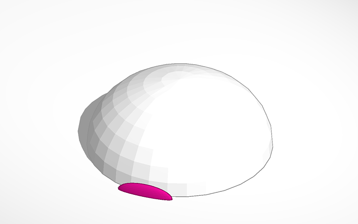 3D design pokeball bottom/top | Tinkercad