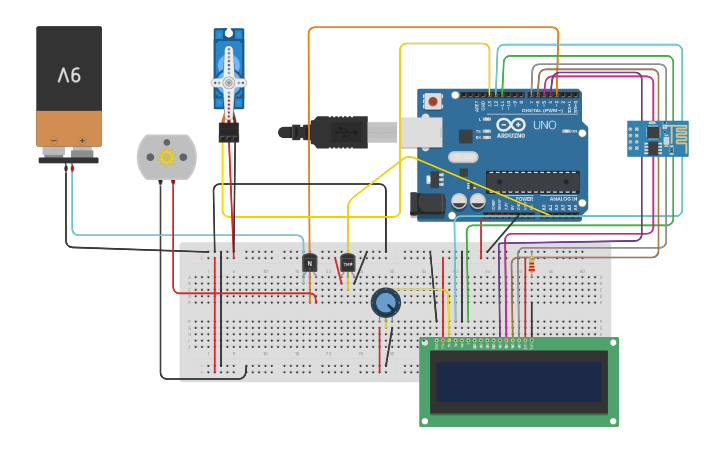 Circuit design Invernadero - Tinkercad