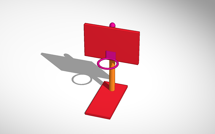 3D design Basketball Hoop - Tinkercad