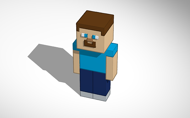 3D design Minecraft Karakteri - Steve - Tinkercad