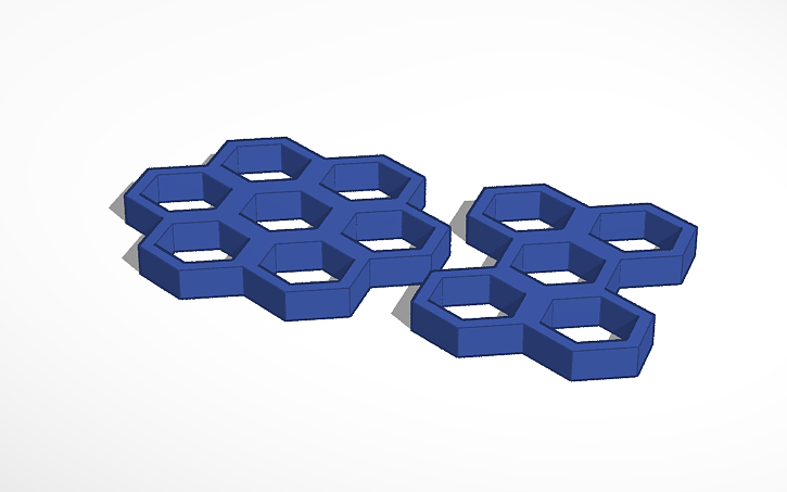 3D design Hex Mesh - Tinkercad