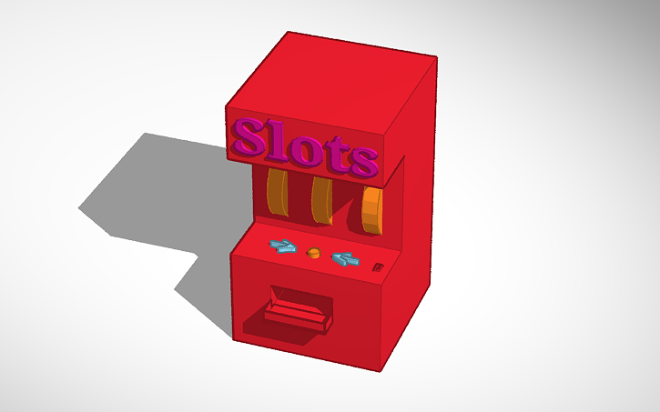 3D design slot machine - Tinkercad