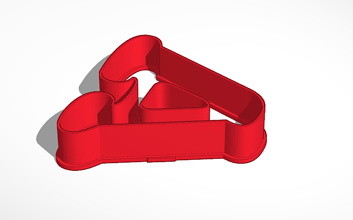3D design Cookie Cutter A - Tinkercad