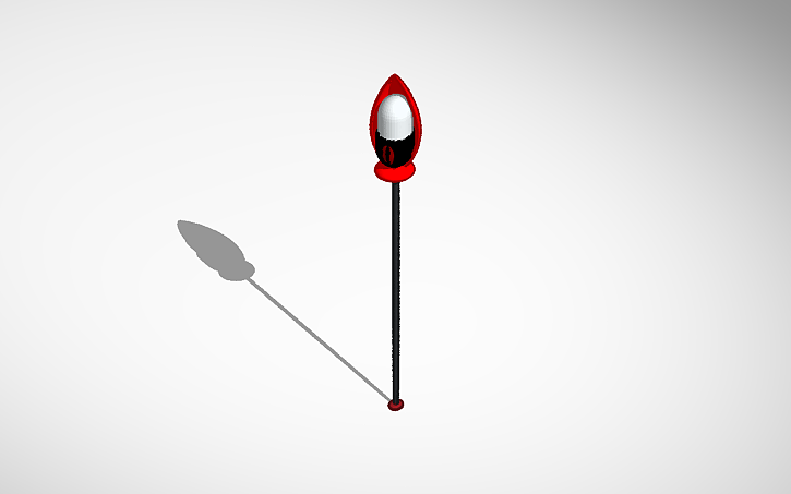 3D design Alastor staff - Tinkercad