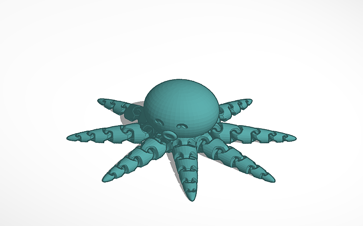 3D design octopus - Tinkercad