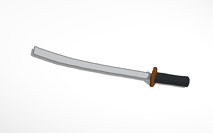 3D design hwando sword - Tinkercad